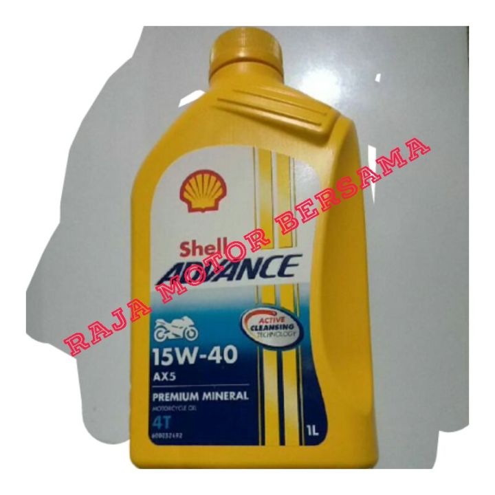 oli Shell advance ax5 1 liter oli Shell advance 1L SAE 15w-40 ORIGINAL ...