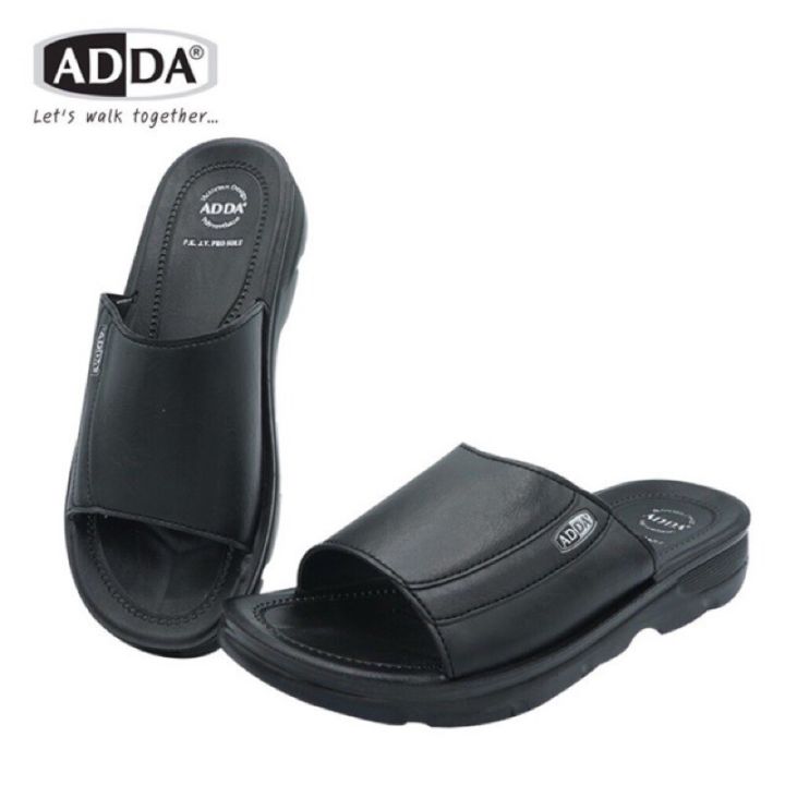 รองเท้าแตะสวม ADDA รุ่น 7C01 ไซส์ 39-45 สีดำ พื้นหนา ใส่สบาย | Lazada.co.th