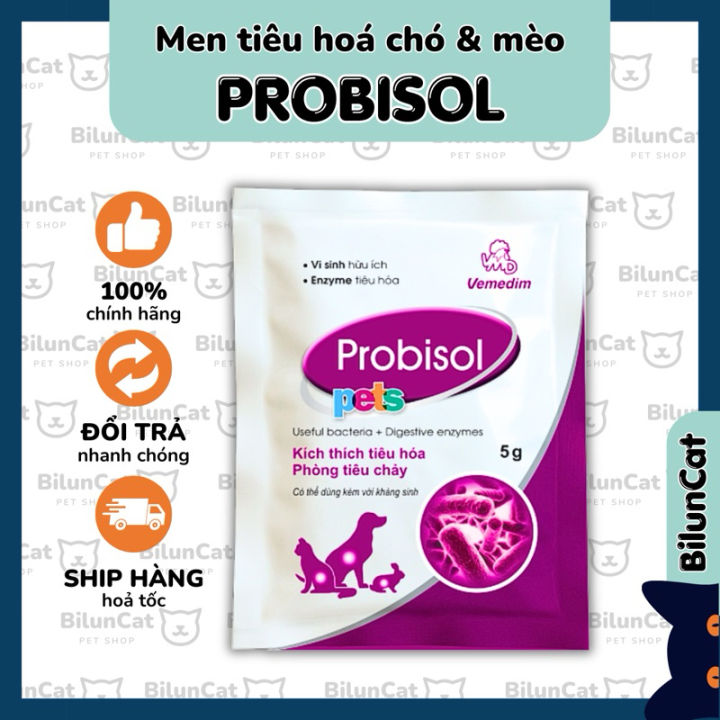 Men tiêu hóa chó mèo PROBISOL giúp ăn ngon phòng ngừa tiêu chảy hiệu ...