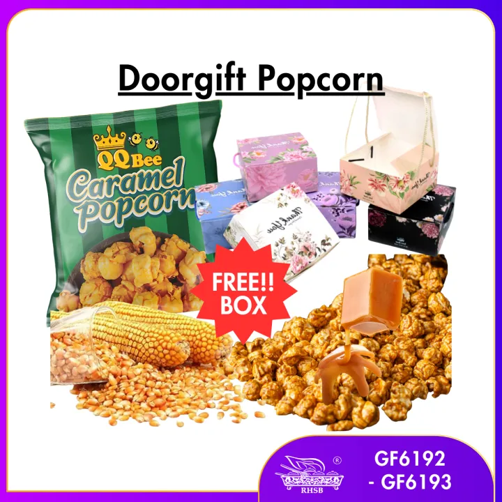 VIRAL DOORGIFT POPCORN WITH BOX/DOORGIFT COOKIES WITH GIFT BOX ...