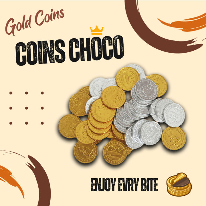 Gold / Silver Coin Chocolate 18 pcs🔥 | Lazada