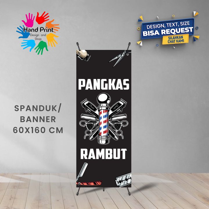 Spanduk Banner Barbershop Pangkas Rambut Cukur Rambut Haircut Shave ...