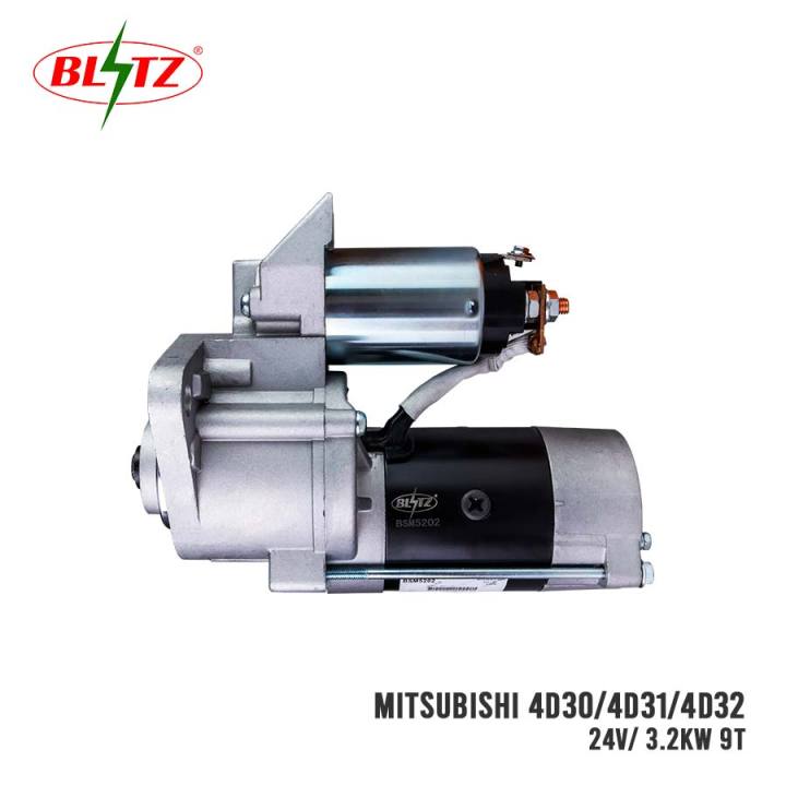 MITSUBISHI 4D30 4D31 4D32 STARTER ASSEMBLY 24V 3.2KW (9 TEETH) BLITZ ...