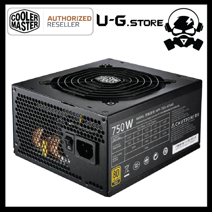 COOLER MASTER MWE Gold 750-V2 750w 80 Plus Gold Full Modular Power Supply / High Temperature ...