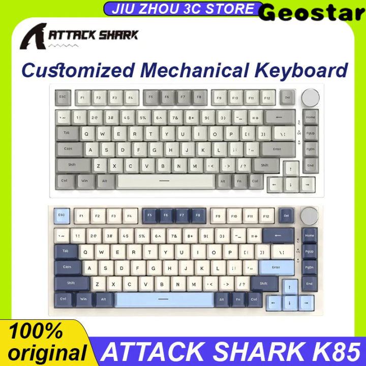 Hot Attack Shark K85 Mechanical Keyboard Wired Magnetic Switch 82 Keys 75% Rgb Russian Korean ...