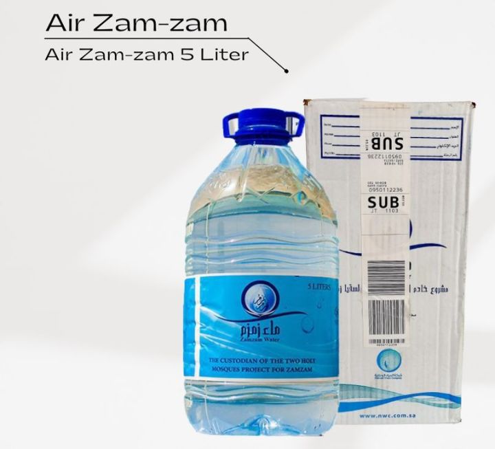 Air Zam zam 5 Liter/ Zamzam water zamzam 5 Liter oleh-oleh haji/oleh ...