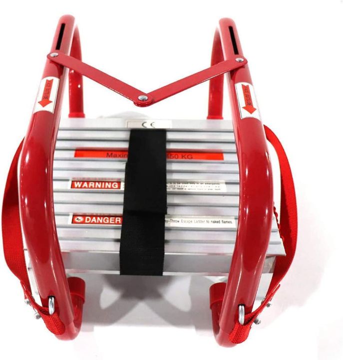 Fire Escape Ladder, 3 Story Fire Safety Ladder with Anti-Slip Rungs ...
