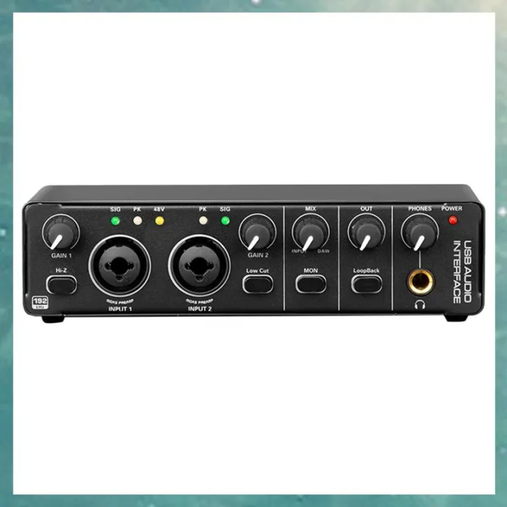 (IKHJ) 4 Channel Interface External Professional Sound Card Recorder ...