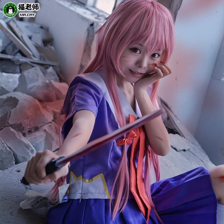 Neko Teacher Future Diary My Wife Yuno COS Wig Animation Peripheral ...
