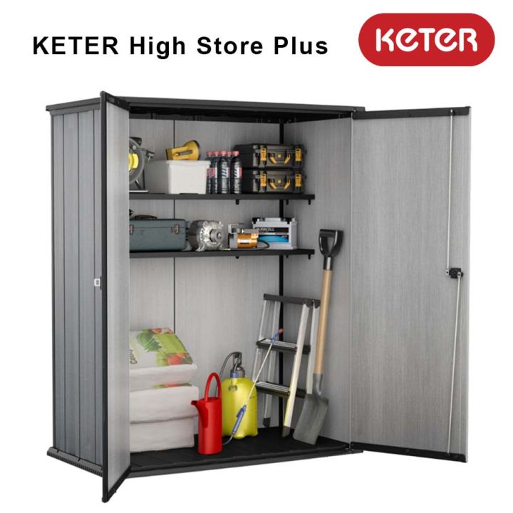 Keter Outdoor High Store Plus Garden Shed by THEHOMESHOPPE | Lazada ...