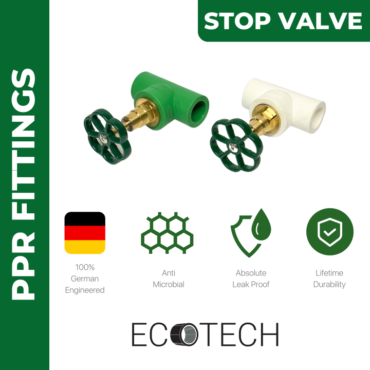 ECOTECH™ PPR Fittings - STOP VALVE | Lazada PH
