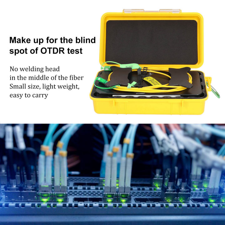 OTDR Cable Box Optical Fiber Test Tool Dead Zone SC to SC 1000meter ...