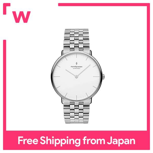 Nordgreen Native Minimal Design Watch White Dial Silver 5 Lynx Breath ...