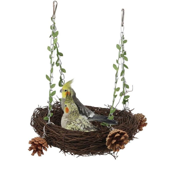 CUTE ELVES Trang trí Xích đu dây leo cho chim Mây Chống cắn Đồ chơi ...