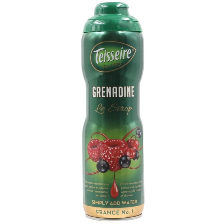 Teisseire Grenadine Syrup เตสแซร์ ไซรัป กลิ่นเกรนาดีน 600ml. | Lazada.co.th