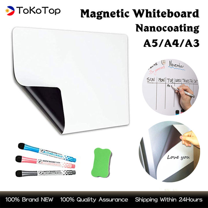 New Arrival A3/4/5 Magnetic Dry Erase Whiteboard Sheet with Pen and ...
