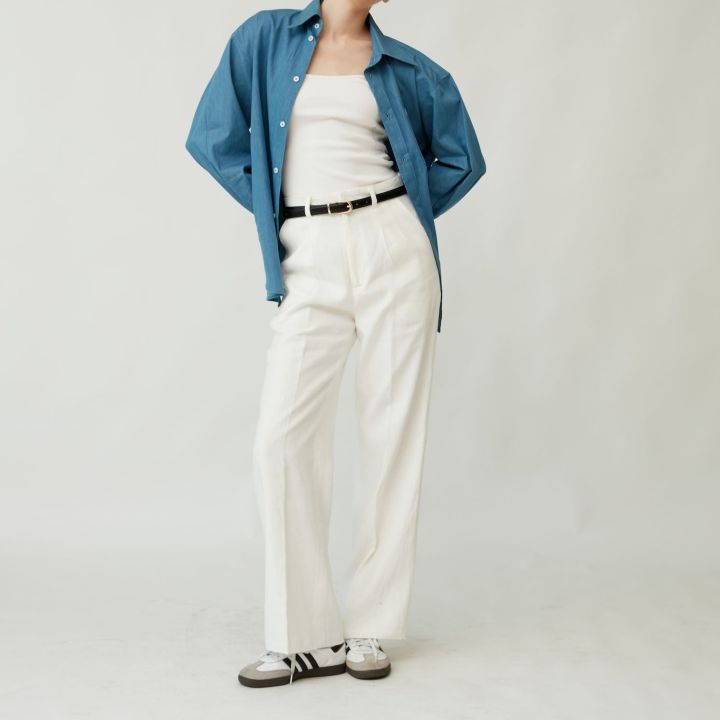 RUMON OFFICIAL - Wide Leg Linen Pants | Lazada.co.th