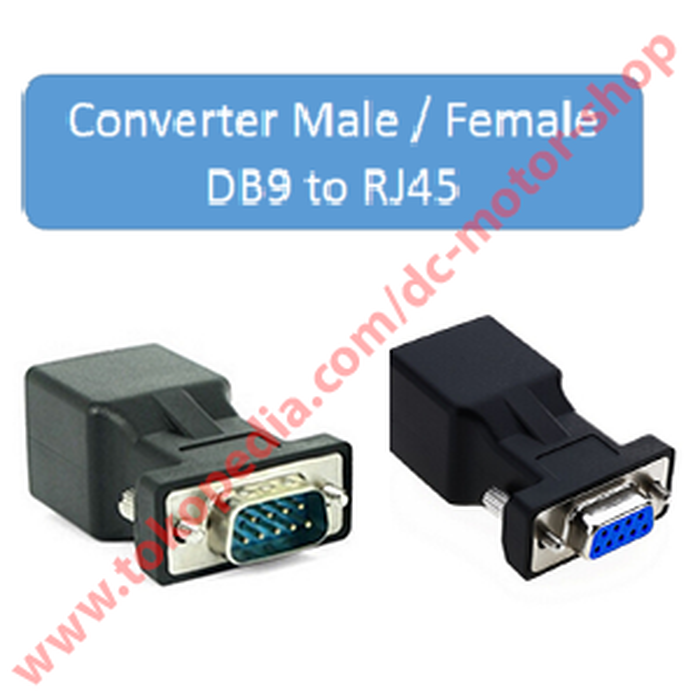 converter male/female db9 to rj45 - Connector rs232 modular | Lazada ...
