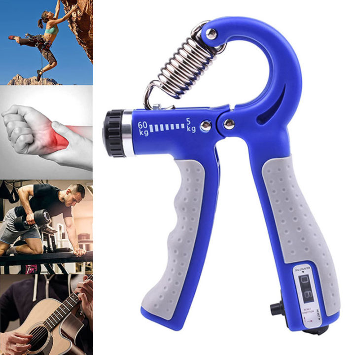 Ergonomically Adjustable Resistance Counter Hand Gripper Wrist Arm ...