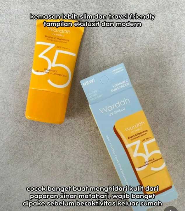 Wardah Sunscreen SPF 35 PA+++ / Sunscreen Wardah Kuning / New Packaging ...