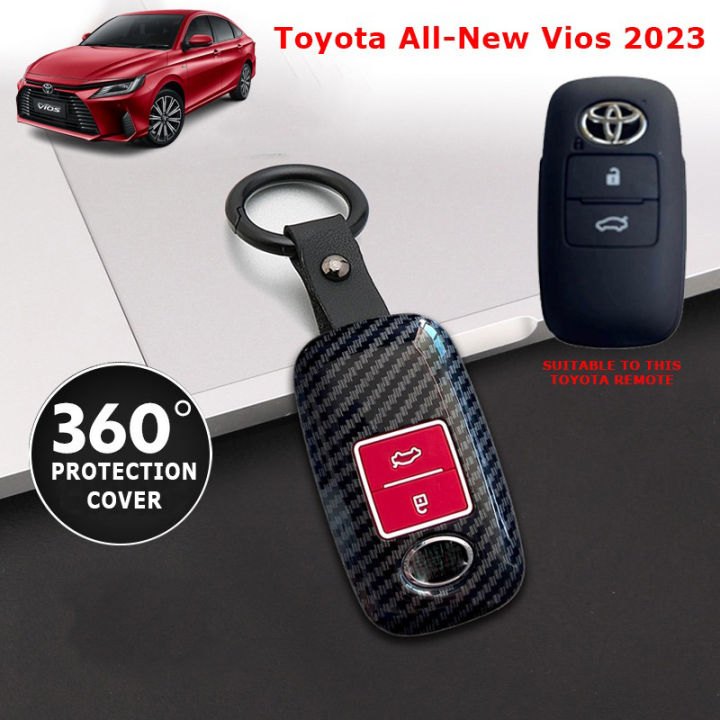 MOOGU Toyota All-New Vios 2023-2024 ABS Carbon Keyless Remote Car Key ...