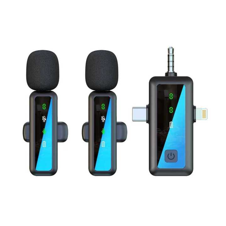 Mic Youtuber Mikrofon Konten Kreator Mic Clip On Wireless Microphone ...