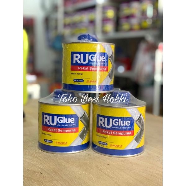 Lem Pipa PVC Ruglue 400 gr / Lem Pipa Rucika | Lazada Indonesia
