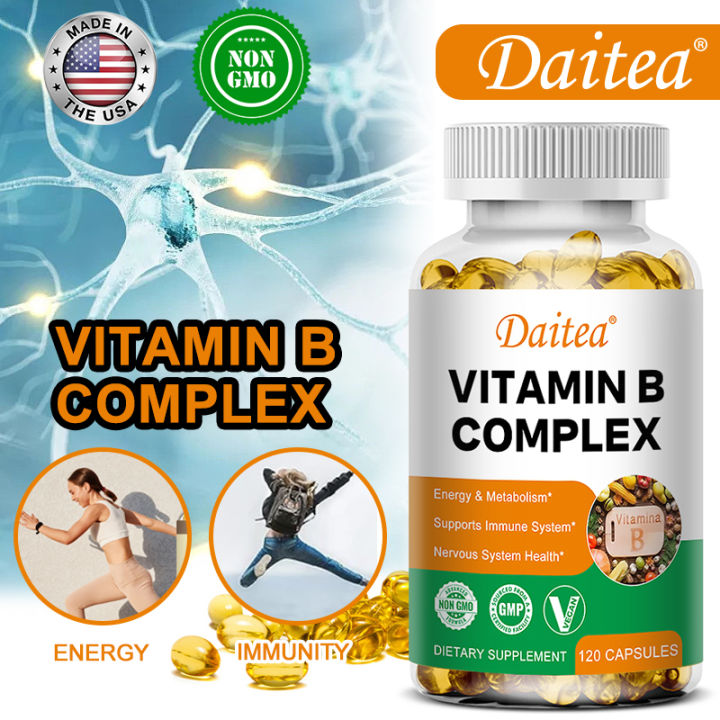 DAITEA VITAMIN B COMPLEX supplement, energy and metabolism, reduces ...
