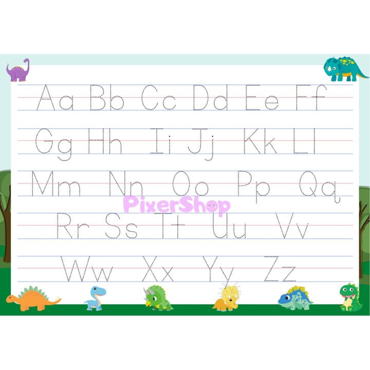 Laminated Alphabet Tracing | Reusable Write and Wipe | Educational ...