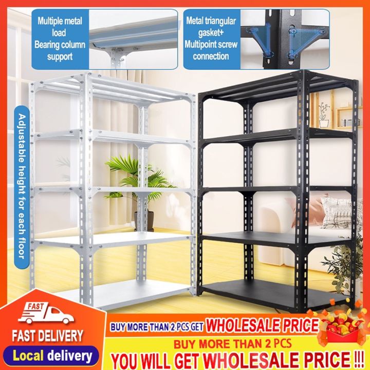 【100/120*30*200CM】5/6 Layers Big Size grocery display rack shelves ...