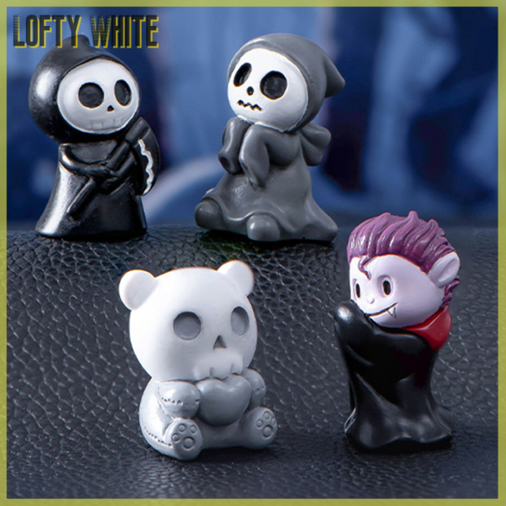 Lofty White เครื่องประดับรถเรซินผีพ่อมดขนาดเล็ก1ชิ้นเครื่องประดับภูมิทัศน์ขนาดเล็กอุปกรณ์ตกแต่ง ...