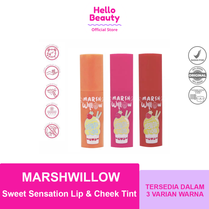 Marshwillow Sweet Sensation Lip & Cheek Tint By Natasha Wilona | Lazada ...