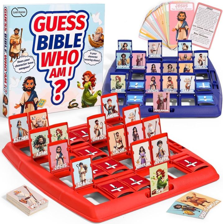 Garybank Guess Bible Who I Am Board Games for Kids, 24 Holy Bible ...