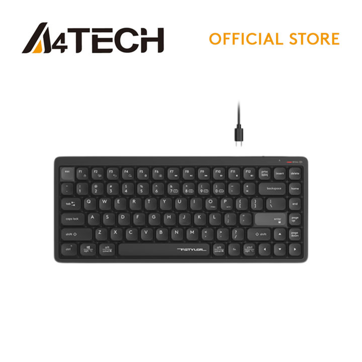 A4Tech FBX53C Quiet Typing USB Type-C Rechargeable Bluetooth & 2.4G Wireless Keyboard | Lazada PH
