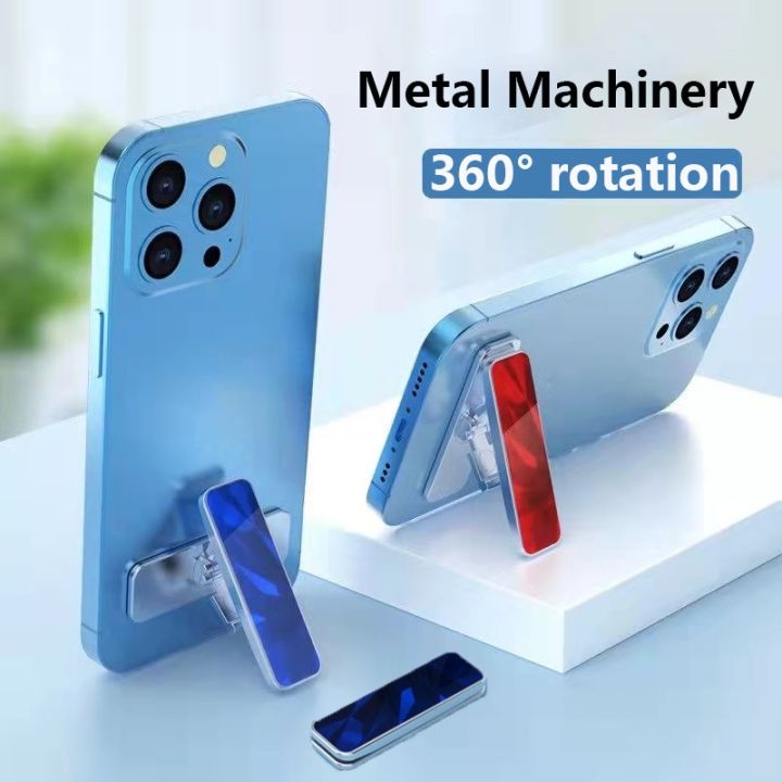 360° Rotating Cellphone Holder Mini Folding Back Stick Phone Bracket ...