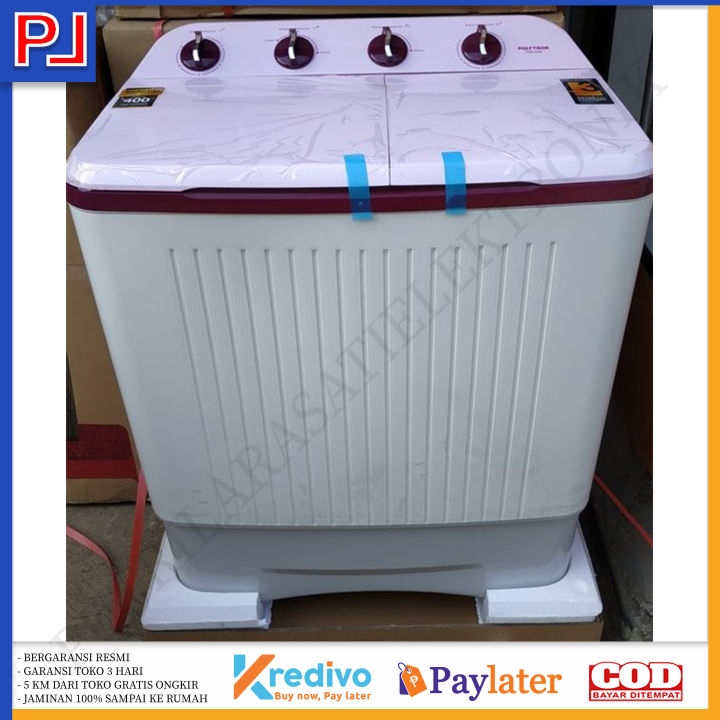 Mesin cuci 2 tabung promo 8 kg POLYTRON PWM 8366 KHUSUS BANDUNG ...
