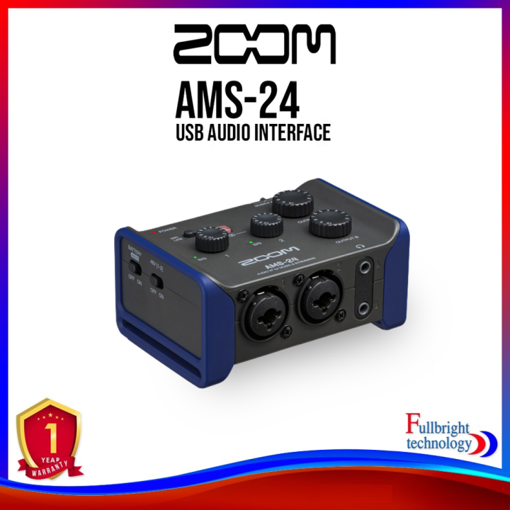 Zoom AMS-24 ออดิโอ อินเตอร์เฟส Audio Interface รับประกันศูนย์ไทย 1 ปี | Lazada.co.th