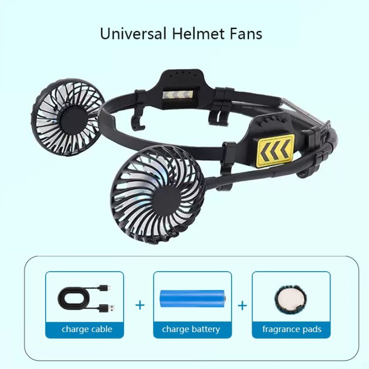 2023 New Hard Hat Fan 3 Gear Speed With Night Light Cooling Summer ...