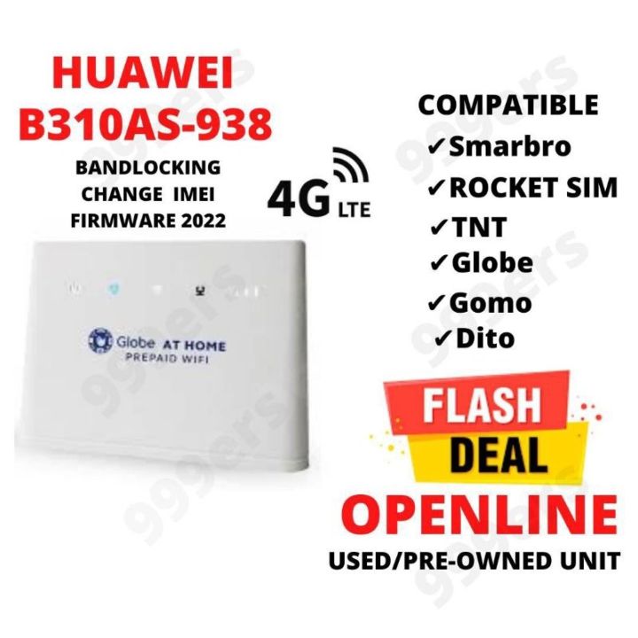 HUAWEI B310AS-938 PREPAID WIFI (OPENLINE) | Lazada PH