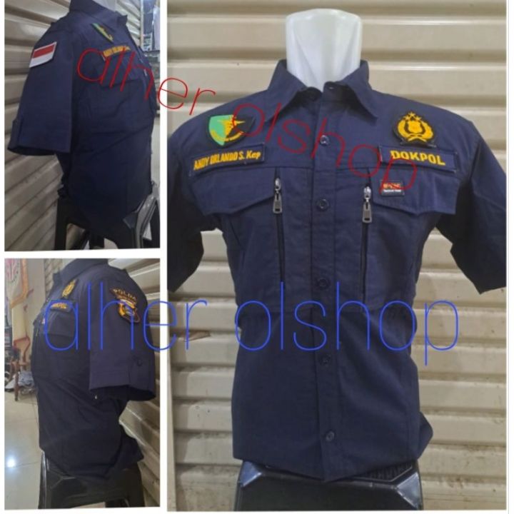 Kemeja tactical dokpol baju tactical dokpol kemeja tactical DOKKES baju ...