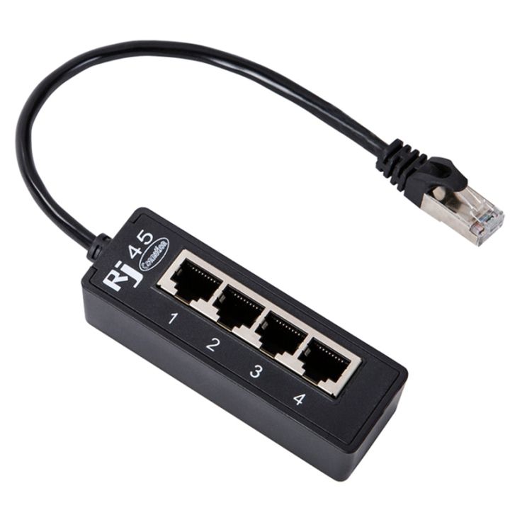 1 Pcs Ethernet Network Splitter Cable 1 Male to 4 LAN Port for ...