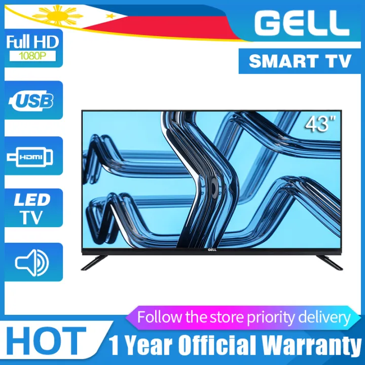 GELL TV 43 inches smart led tv Android TV 43 inch smart tv flat screen ...