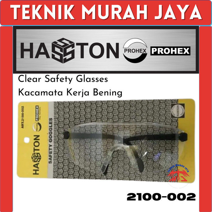 HASSTON PROHEX Kacamata Safety Clear Kaca mata Kerja Bening 2100-002 ...