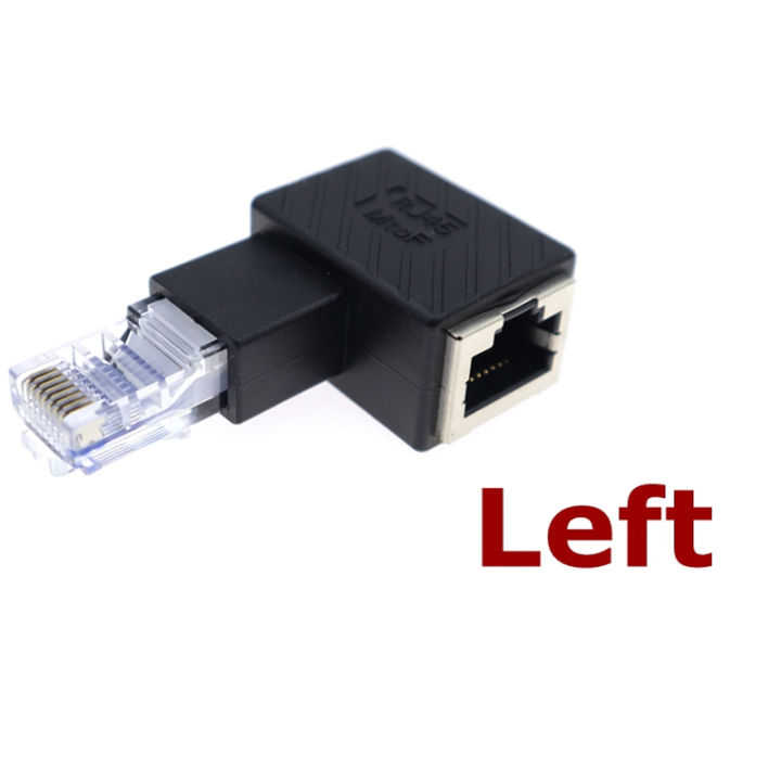Ro jozor 90 Degree Right Angle RJ45 Cat 5e 6e Cat7 Male to Female Lan ...