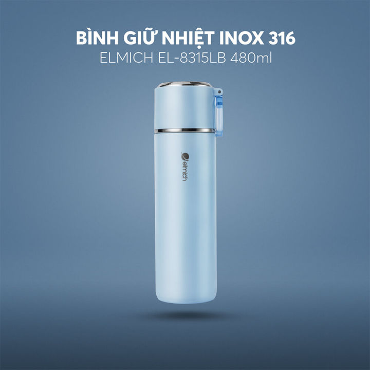 (Duy nhất 20h ngày 02-05.03)Bình giữ nhiệt inox 316 Elmich EL8315 dung tích 480ml | Lazada.vn