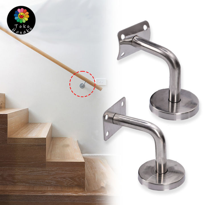 Bracket Handrail Stainless Railing Tangga Handrail Connector Bracket ...