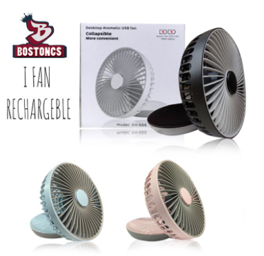 BOSTON 3 speed i-fan portable foldable rechargeable superb cooling fan ...