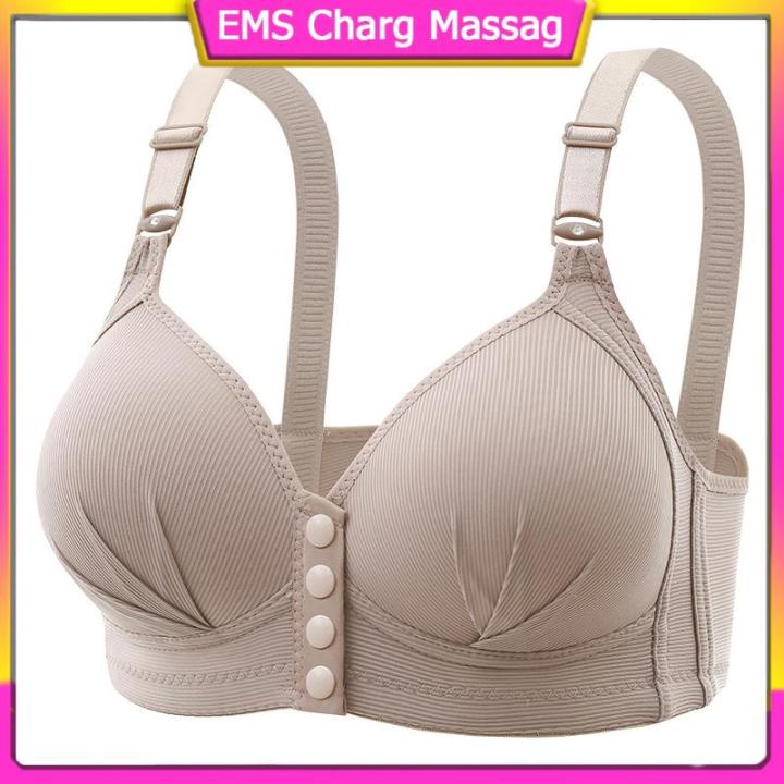 【Ready Stock】 仟 ༉ ㄙ D30 new large front button breastfeeding bra ...