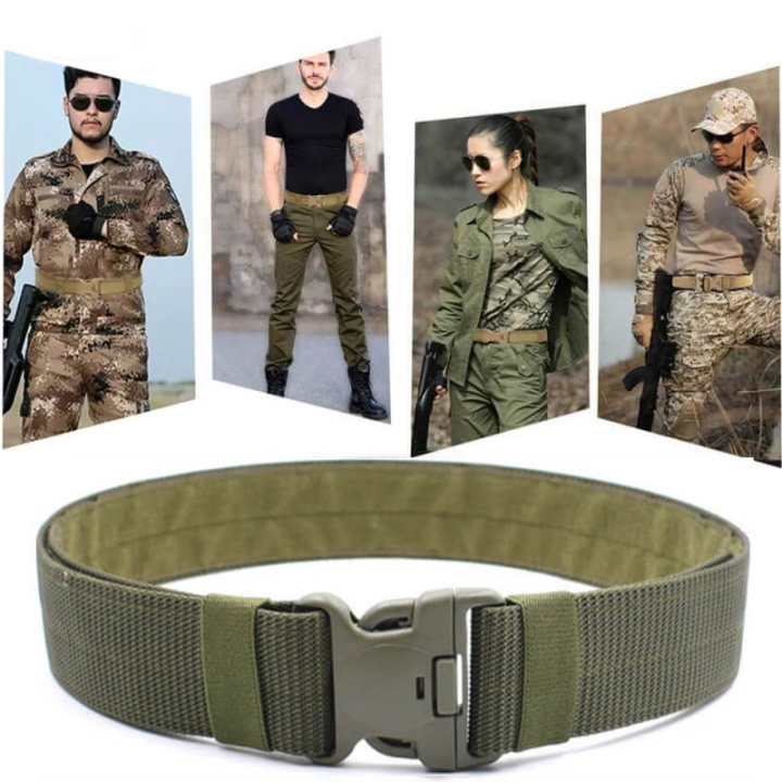 outdoor Belt Tactical Military Nylon Buckle Waist Belt Waistband PE ...
