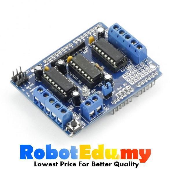 L293D DC Motor Driver Shield 2WD 4WD Robotics Robot Car Chassis Speed ...